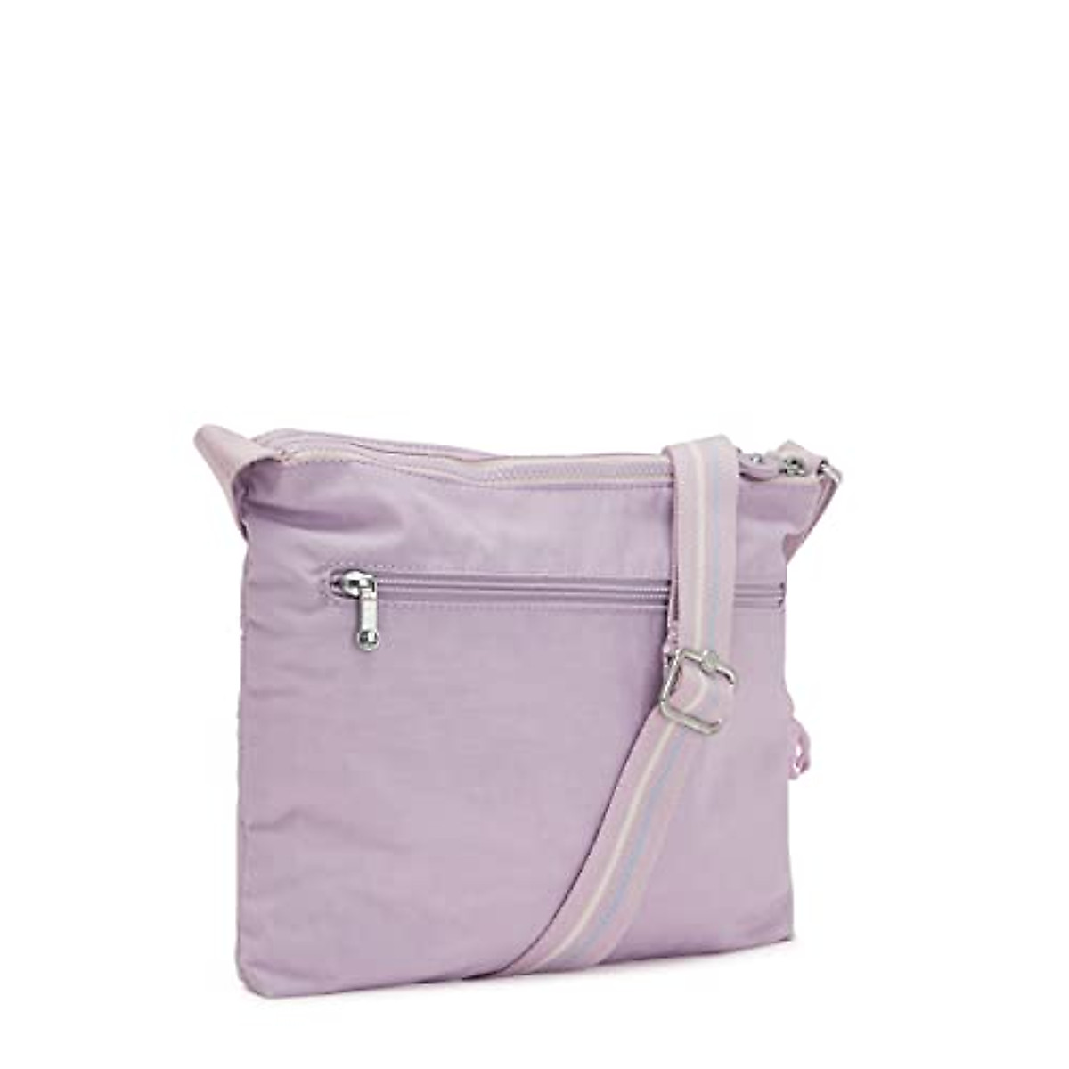Kipling Women’s Alvar Crossbody, Super Light, Durable Messenger, Nylon Shoulder Bag, Gentle Lilac