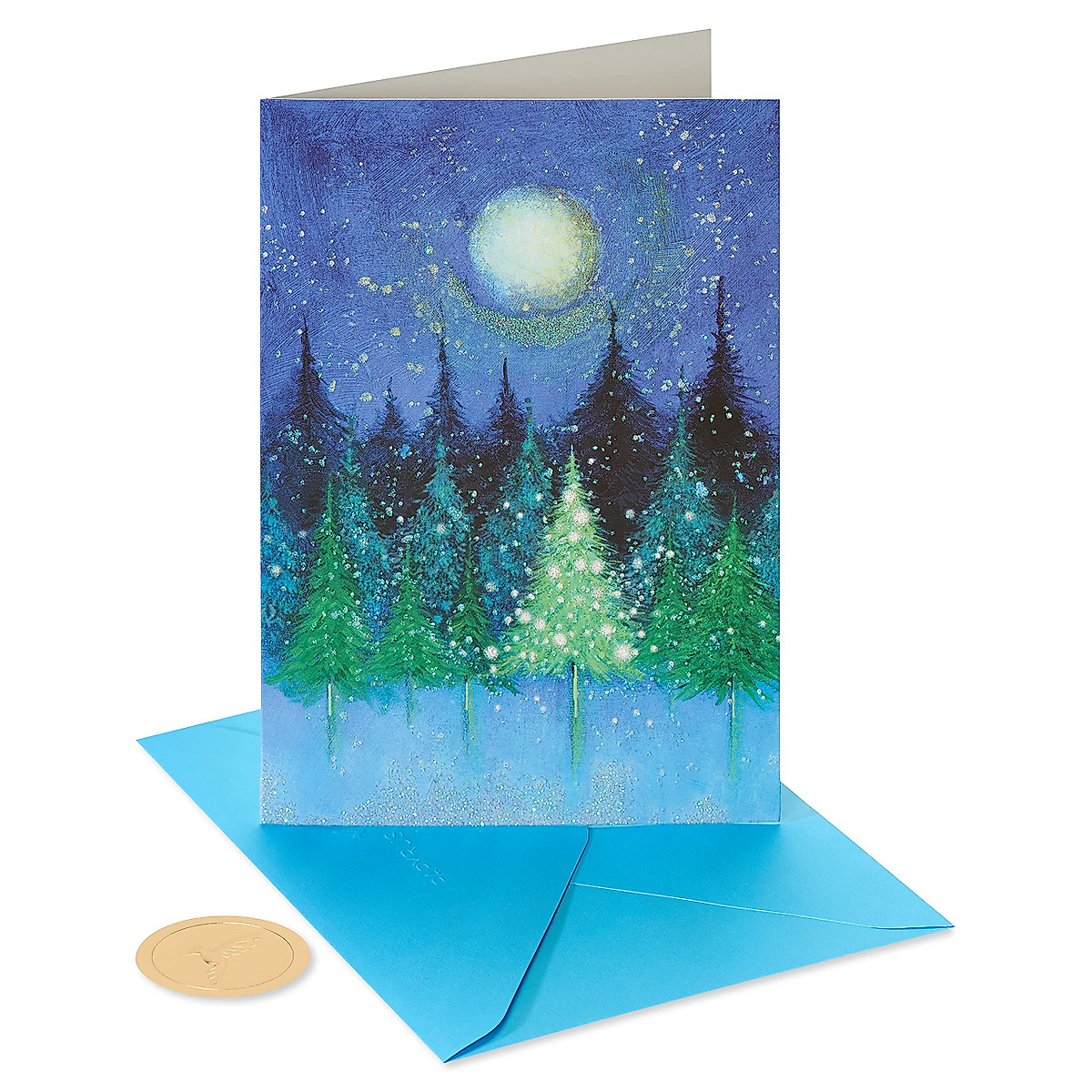 Papyrus Boxed Christmas Cards with Envelopes, Peace of the Season, Holiday Tree (14-Count)
