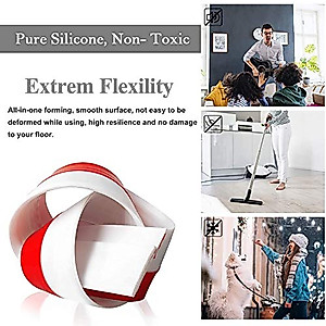 [New Upgrade] Door Draft Stopper Door Sweep, 3-2/5"W Widened Door Sweep Seal Gap Up to 1-4/5" for Interior & Exterior Doors - Keeping Draft, Noise, Dust and Unwanted Animals Out,3-2/5"W x 39" L,White…