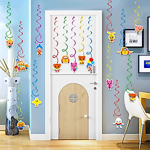 JECTZ 20Pcs Plim Plim Birthday Party Supplies Clown Theme Birthday Party Decorations for Kids Plim Plim Birthday Party Hanging Decorations