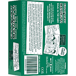 Kids Against Maturity: Card Game for Kids and Families, Super Fun Hilarious Card Game for Family Party Game Night | Farm Edition