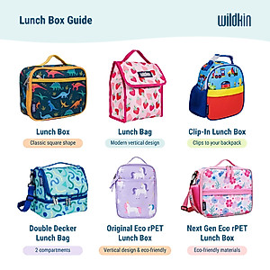 Wildkin Two Compartment Insulated Lunch Bag for Kids – School & Travel Ready - Jurassic Dinosaurs