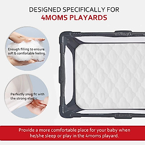 Moonsea Waterproof Playard Mattress Pad Sheet for 4moms Playard, Mattress Cover Protector Fits 4moms Breeze Plus Playard & Breeze GO Playard, Pack N Play Sheet Fits 28.5" x 41" Mattress