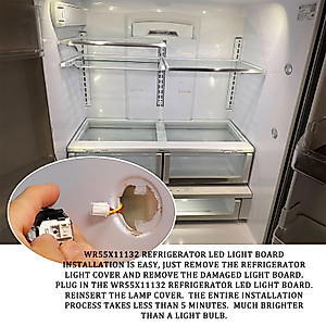 2pk-WR55X11132 WR55X25754 3033142 AP5646375 PS4704284 for GE Refrigerator LED Light Assembly (2)
