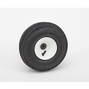 Lapp Wheels 4.10/3.50-4 Heavy Duty Pneumatic Tire Wagon/Hand Truck/Dolly cart/Mower Replacement,2 Pack