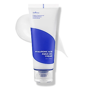 IsNtree Hyaluronic Acid Aqua Gel Cream 100ml, 3.38 fl.oz | Lightweight Hydrating Gel | Quick Absorbing Moisturizer | Korean Skincare