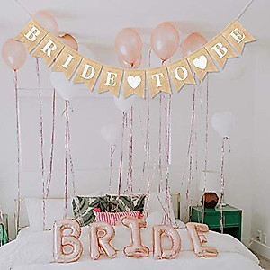 Uniwish Bride to Be Banner for Bridal Shower Engagement Bachelorette Party Decorations Garland Wedding Photo Prop