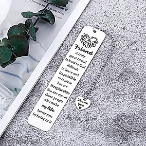Bookmark Friendship Gifts for Women Friends Sentimental Best Friend Birthday Graduation Valentines Galentines Gifts Female Friend Gift Ideas Christmas Stocking Stuffers Book Markers for Book Lover