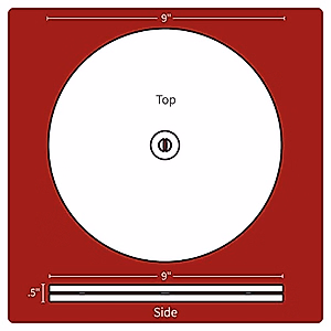 TROOPS BBQ 9” Lazy Susan Turntable Organizer for Table, Kitchen Countertop, Pantry, Cabinet, Spices, Makeup, TV, Rotating Swivel Base Clear Acrylic Plates, 50-lb Load Capacity, 1-Pack