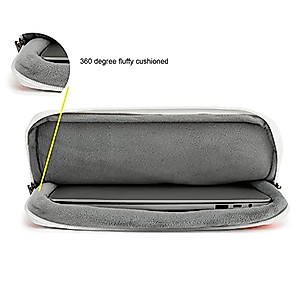 SANFAN 360 Protective Laptop Sleeve Case Bag, Cover with Handle and Luggage Strap for iPad 12.9 inch, MacBook Pro Air 13" and 12.5 inch-13.3 inch Screen Devices (Stones)