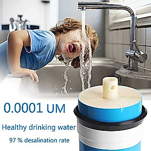 3-PC 3012-400 Gpd Replacement 0.0001 Micron Reverse Osmosis Membrane Filter Compatible Ro Fits Residential Water Filter Purifier