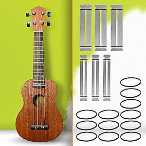 Boao 3 Sets Guitar Fret Protector Fingerboard Guards Stainless Steel Fretboard Protector Bass Guitar Fret Guards for Dressing and Polishing Frets Guitar Tool Luthier Tool Fret Polishing Kit