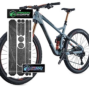 Dragon Grips Mountain Bike Frame Protection, 20 Pcs Black Bicycle Frame Protection for Bike Protection Tape, Waterproof MTB Frame Protection Decals