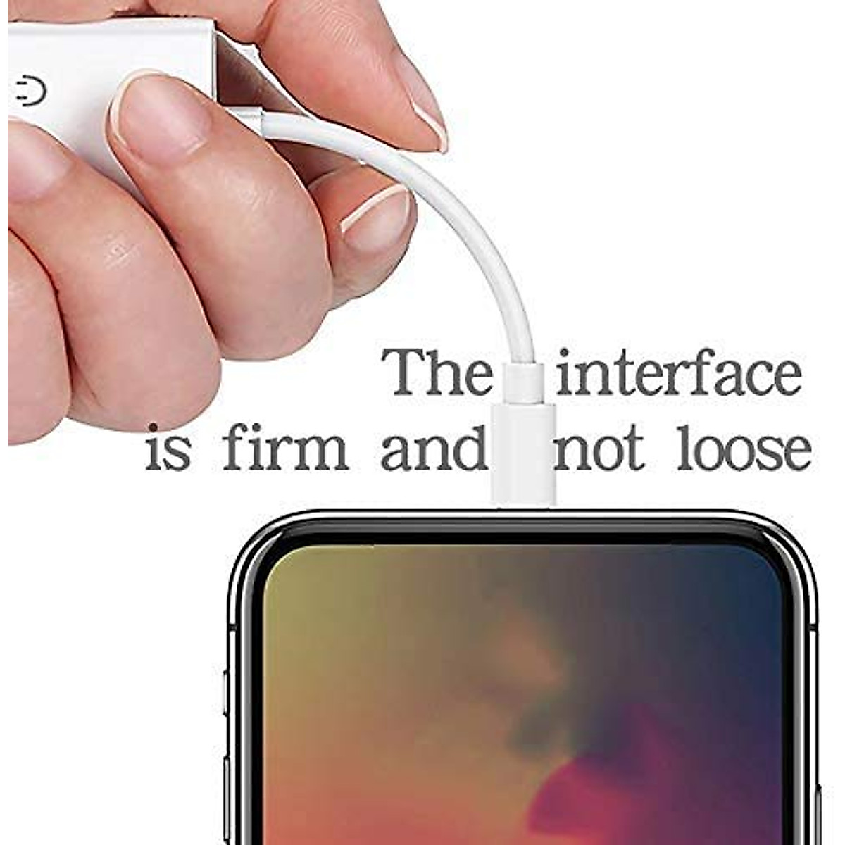 [Apple MFi Certified]2 Pack Charger Headphones Adapter for iPhone,Lightning to 3.5mm Headphone Jack Adapter,2 in 1 Jack Dongle Audio & Charger Splitter Adapter Compatible with iPhone 12/11/XS/XR/X/8/7