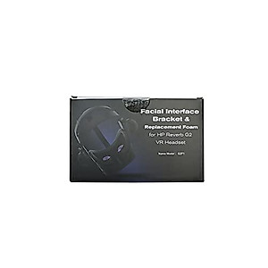 AMVR Magnetic Buckle Facial Interface Bracket & PU Leather Foam Face Cover Replacement for HP Reverb G2, with Anti-Leakage Nose Pad Accessories