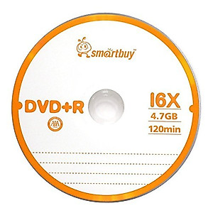 Smartbuy 500-disc 4.7GB/120min 16x DVD+R Logo Top Blank Media Record Disc + Black Permanent Marker