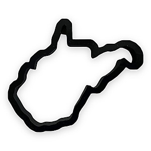West Virginia State Cookie Cutter with Easy to Push Design (4.5 inch)