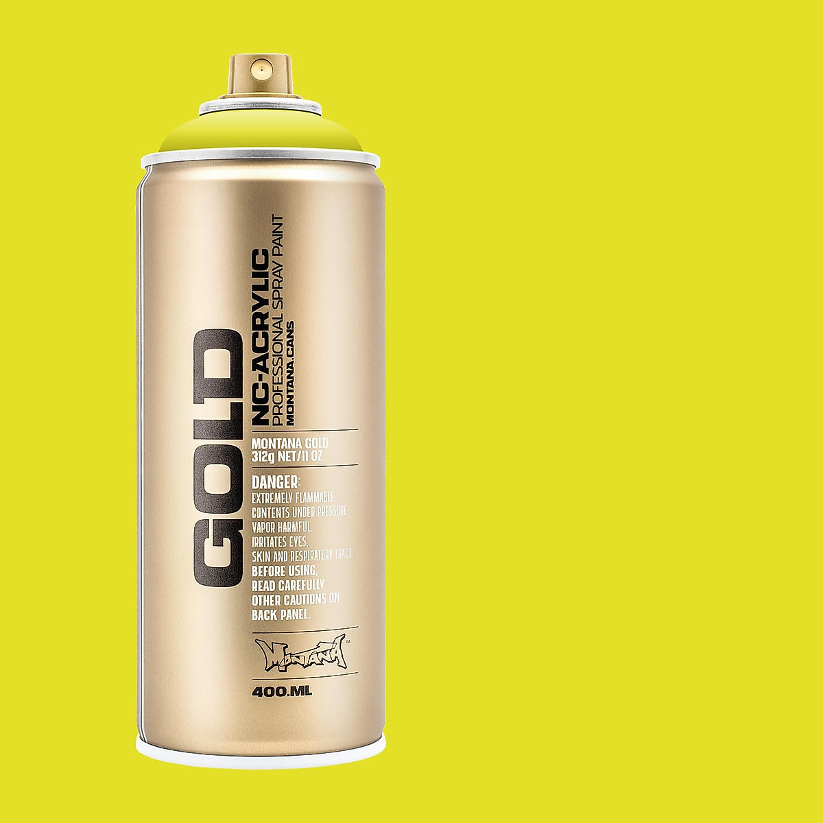 Montana Cans GOLD Spray Paint, 400ml, Poison Light