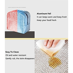 5.5 L Pink Bear Small Lunch Bags for Women, Portable Insulation Bags, Reusable Lunch Bags, Can be Used for Picnics, Work, etc. (S, Pink Bear)