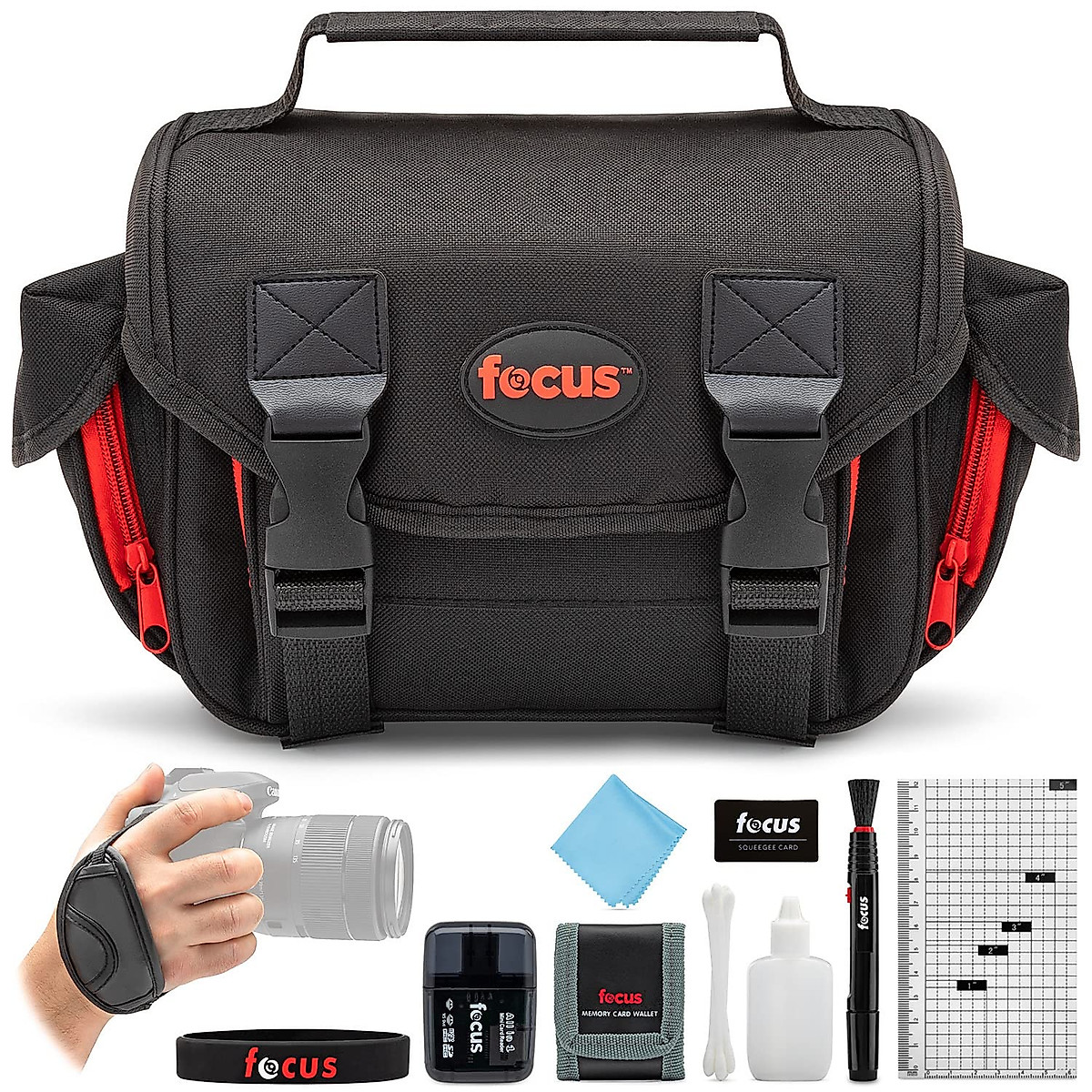 Fujifilm X-S10 Mirrorless Digital Camera with XF 18-55mm f/2.8-4 R Lens Kit Bundle and Essential Accessory (5 Items)