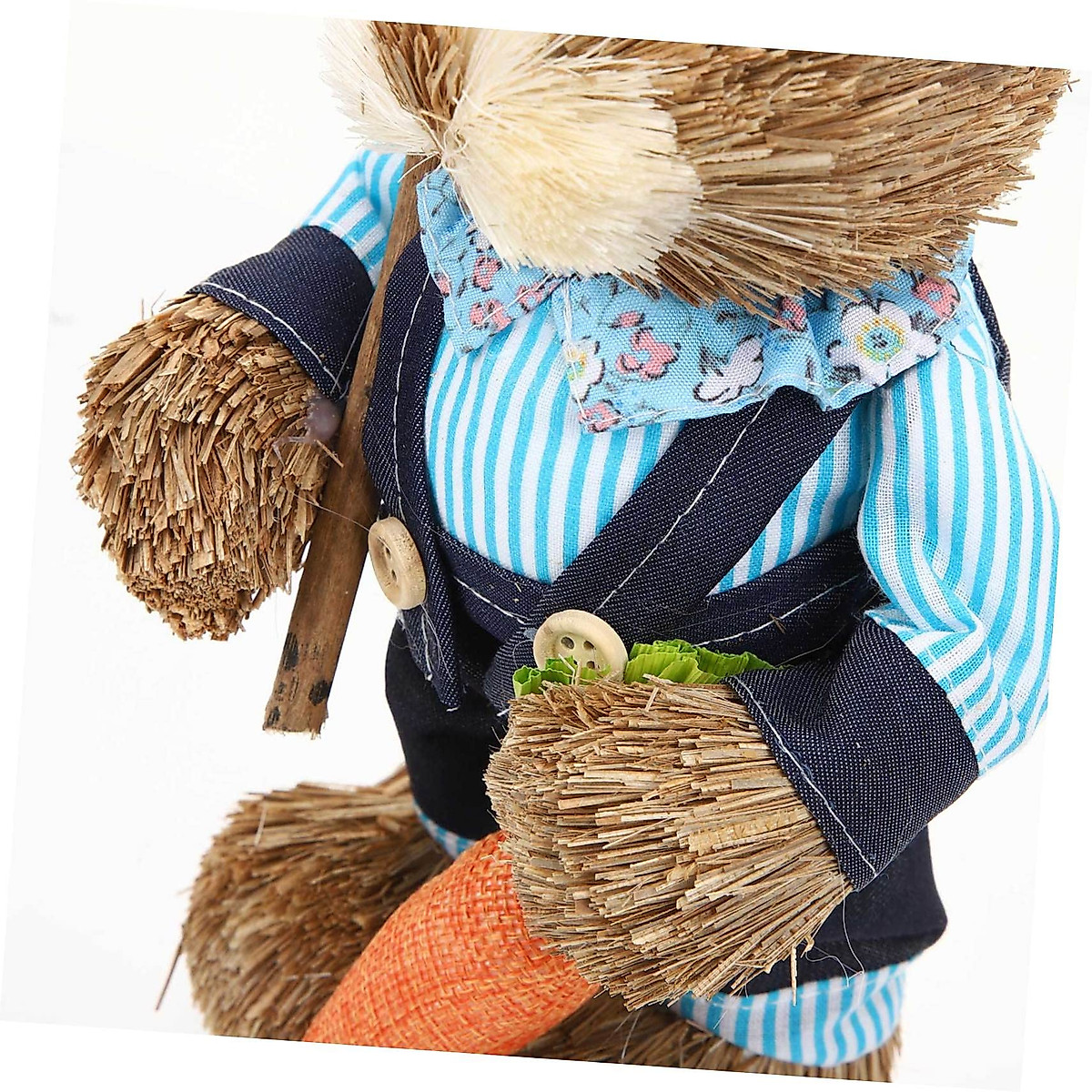 IMIKEYA Handmade Straw Rabbit Woven Bunny Statue Woven Easter Bnunny Garden Sculpture Spring Rabbit Figurines Rabbit Decoration Outdoor Tabletop Decor Bunny Decor Manual Dead Grass Lovers