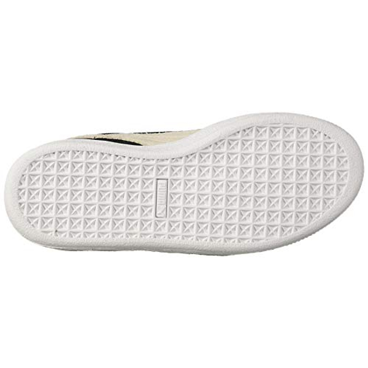 PUMA Suede Junior Sneaker (Little Kid/Big Kid) , Black/White, 7 M US Big Kid