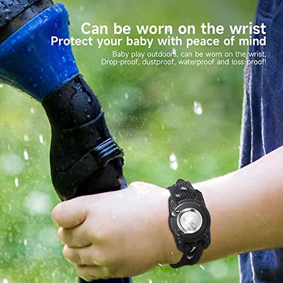 IPX8 Waterproof Airtag Dog Collar Holder (1 Pieces), Apple Airtag Anti Chew and Anti Scratch Hard PC, with Anti Loss Screws, Cat Dog GPS Tracker Anti Loss air tag Cover Holder