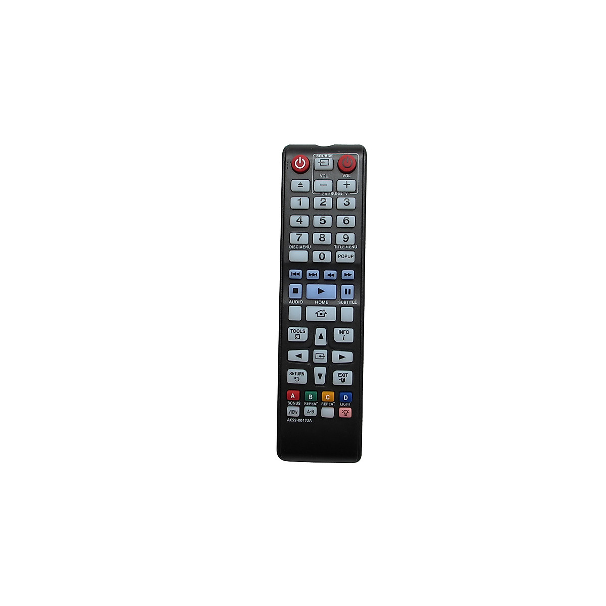 General Replacement Remote Control for Samsung BD-F5100 BD-F5100/ZA BD-F6700/ZA AK59-00167A Smart BD Blu-ray DVD Player