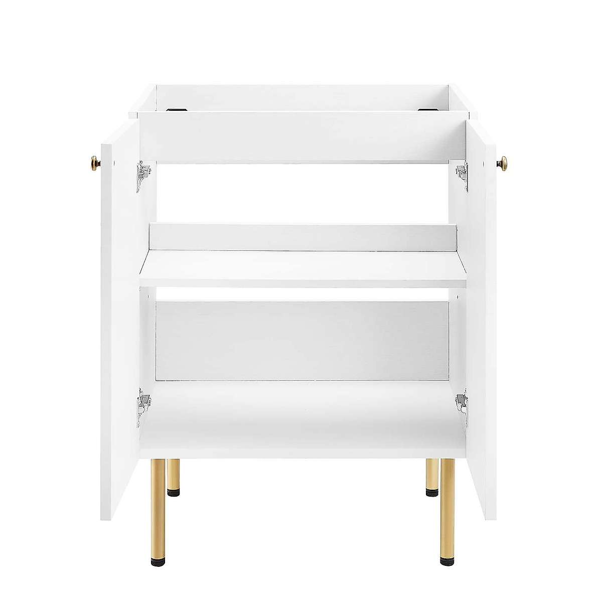 Modway Chaucer 24” Bathroom Vanity Cabinet in White (Sink Basin Not Included), 30 Inches