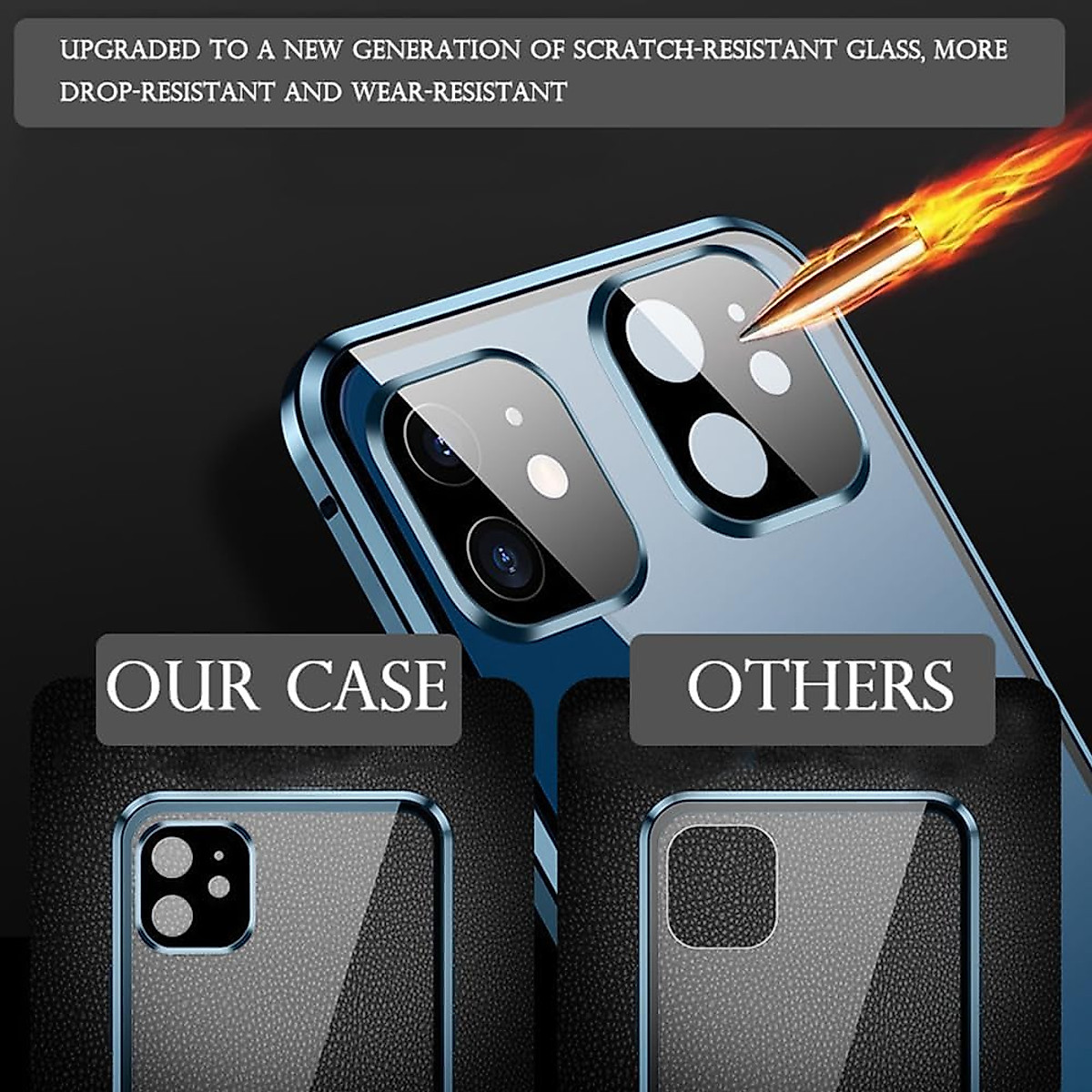 Cipherguard Magnetic Privacy Case for iPhone, Privacy Phone Case, Anti Peep 360 Degree Front, Privacy Screen for iPhone 12/13/14 Pro Max (13 ProMax, Black)