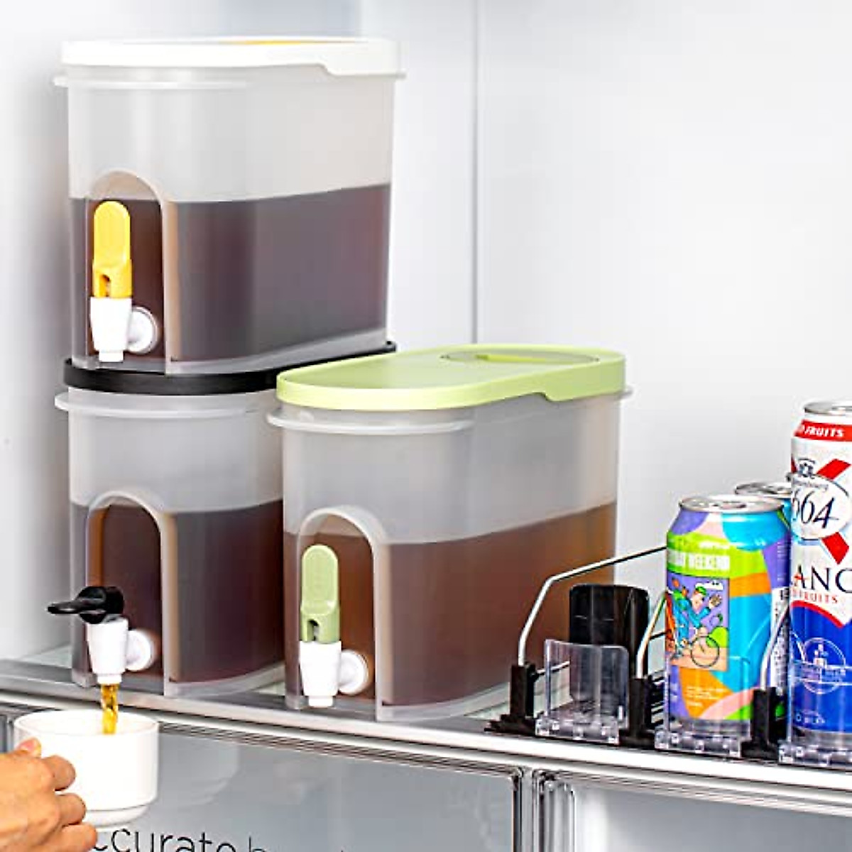 Baraiser Cold Brew Coffee Maker, 3/4 Gallon Iced Coffee Maker with Ultra-fine Mesh Steel Filter and Spigot Black