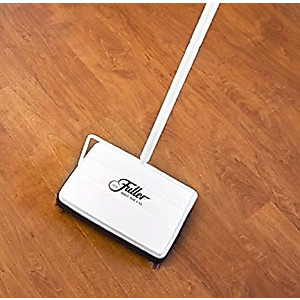 Fuller Brush 17028 Electrostatic Carpet & Floor Sweeper - 9" Cleaning Path - Lightweight - Ideal for Crumby Messes - Works On Carpets & Hard Floor Surfaces - Bright White