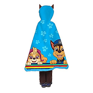 Franco Paw Patrol Kids Bedding Plush Snuggle Wrap Hooded Blanket, 31" x 54", (Official) Nickelodeon Product