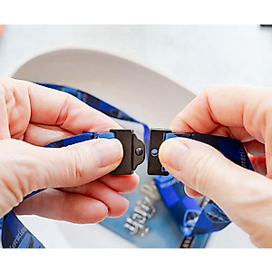 Harry Potter Ravenclaw 22-Inch Strap Lanyard With ID Badge Holder and Crest Charm | Vertical Nametag With Clear Window