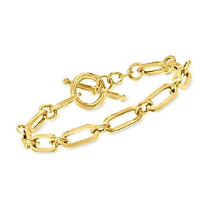 Ross-Simons Toggle Paperclip Link Bracelet