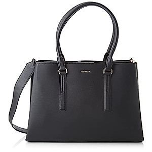 Calvin Klein Women's Ck Elevated Tote Lg, One Size, Ck Black, One Size