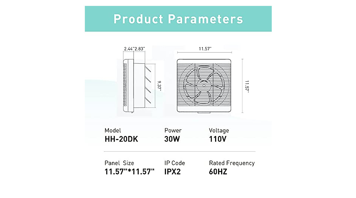 8 Inch Reversible Window Fan for Effective Ventilation