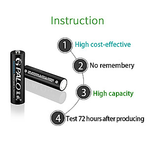 CITYORK 1.2V Ni-MH AAA 300mah Rechargeable Battery for Solar Lights, Remote Controller, Electric Toys,12 Pack