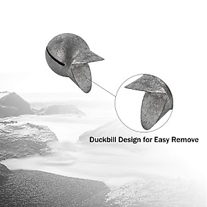 Dr.Fish 100 Pack Fishing Removable Split Shot Sinker Lead Weight Clip On Weights Bass Fishing Freshwater Size BB 3/250oz