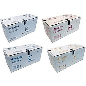 TK5242K 1T02R70US0 Genuine Kyocera Toner Value Pack, B/C/M/Y