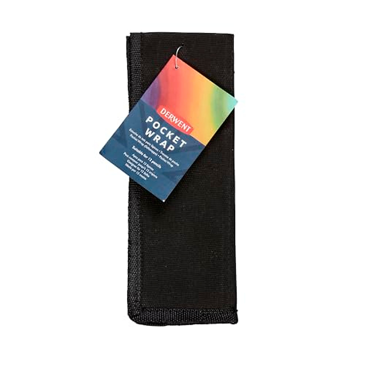 Derwent Pocket Wrap, Black, Accessories Ideal for Sketching and Drawing, Roll Up Pencil Case, Professional Quality Pencil Case, 2306221