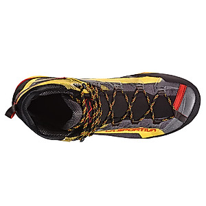 La Sportiva Mens Trango Tech GTX Mountaineering/Hiking Boots, Black/Yellow, 12