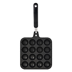 Takoyaki Cast Iron, Ableskeever Pan Cast Iron, Takoyaki Griddle Stuffed Pancake Maker for Making Munk, Takoyaki Grill Pan Plate for Authentic Danish Stuffed Pancakes