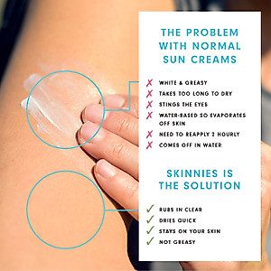 Skinnies 100ml SPF50+ CONQUER, Sungel Sun Cream, Broad Spectrum, Reef Safe, Water Resistant 4 hours