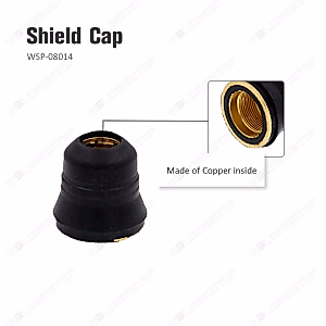 WeldingStop Plasma Cutting Torch for harbor freight 62204 IPT-60 PT-60 IPT-40 PT40 Tip 0.039'' 1.0mm Electrode Shield Cap Stand Off 22pcs