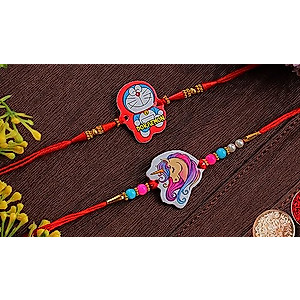 Siddhatva Set of 2 Combo Rakhi for Brother Traditional Fancy Cartoon Rakhi for Small Brother Thread Band for Bhaiya Fancy Rakhee Rakhshabandhan