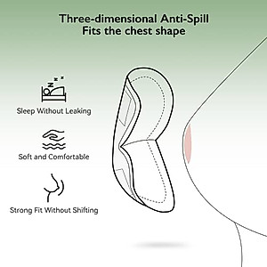 Momcozy Bamboo Fiber Disposable Nursing Pads, 100% Natural Materials and 100% Biodegradable, Skin Contacts Only Most Natural Materials, for Sensitive Skin, Individually Packaged（80 Count）