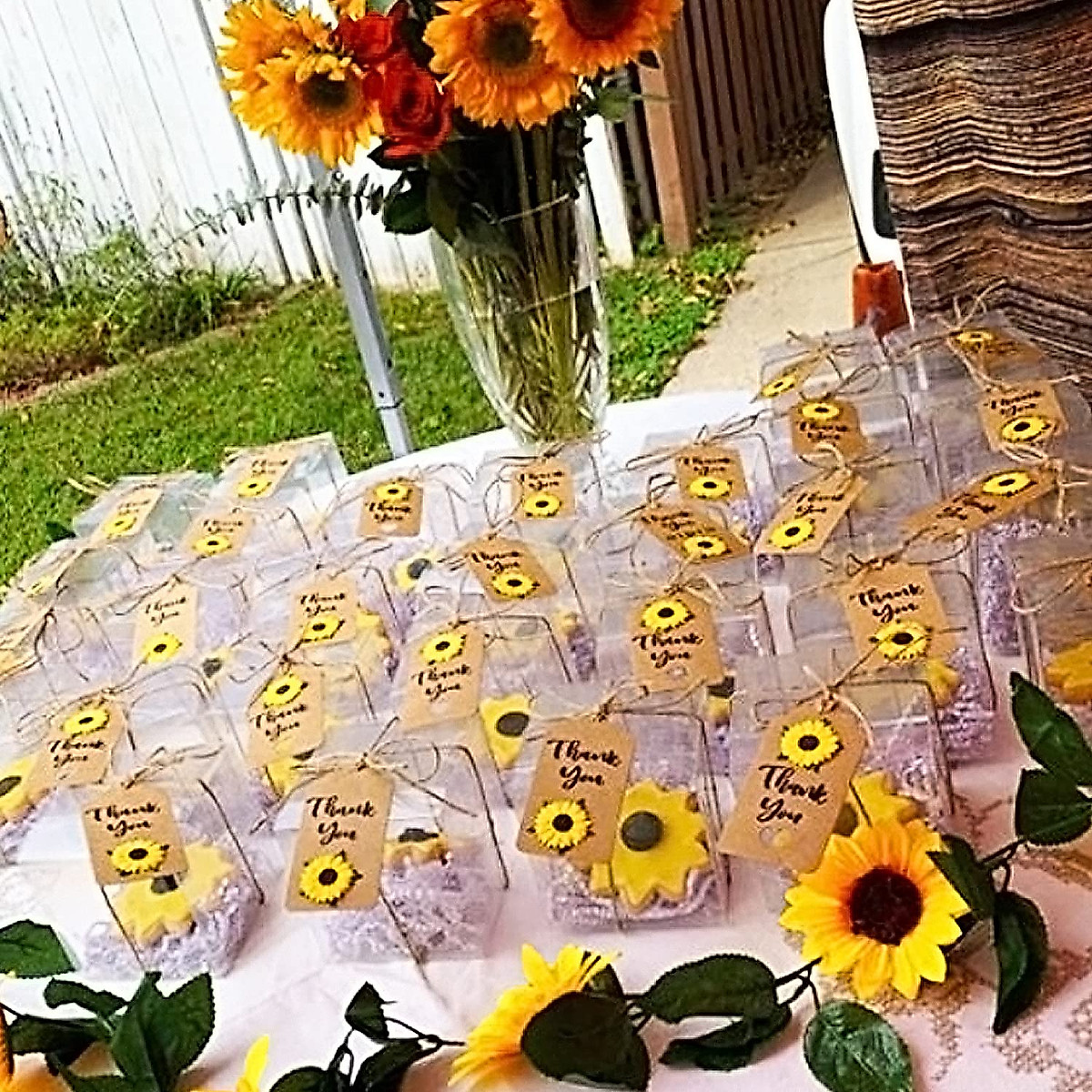 XP-ART 30 PCS Clear Favor Boxes,4 x 4 x 4 inch Plastic Clear Gift Boxes for Wedding,Birthday,Easter Mother's Father's Day Party