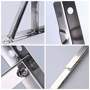 Mounting Bracket for 9000-24000BTU Condenser Ductless Mini Split Air Conditioner Heat Pump Systems, Support Condenser up to 360 lbs, Rust Free Stainless Steel,(Type1)