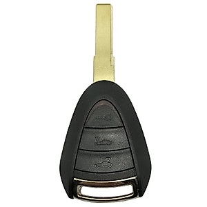 3 Buttons Replacement Key Fob Cover Case fit for Porsche 911 Cayman Boxster Carrera GT Remote Key Fob Shell (3Buttons)
